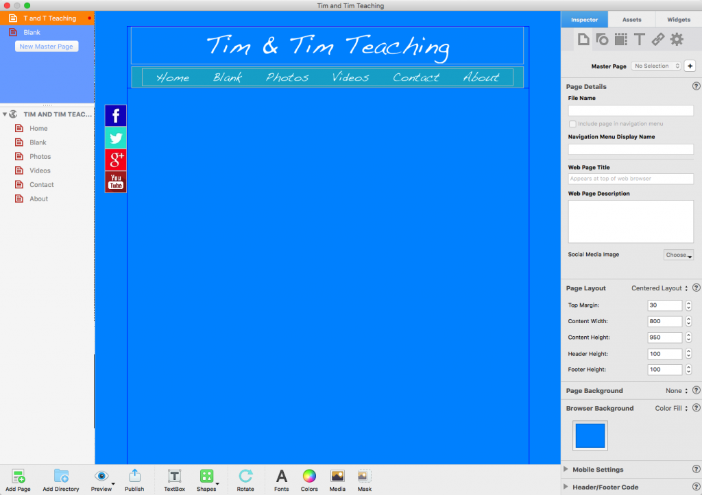 Creating Master Pages for EverWeb’s Theme Templates - Website Building ...