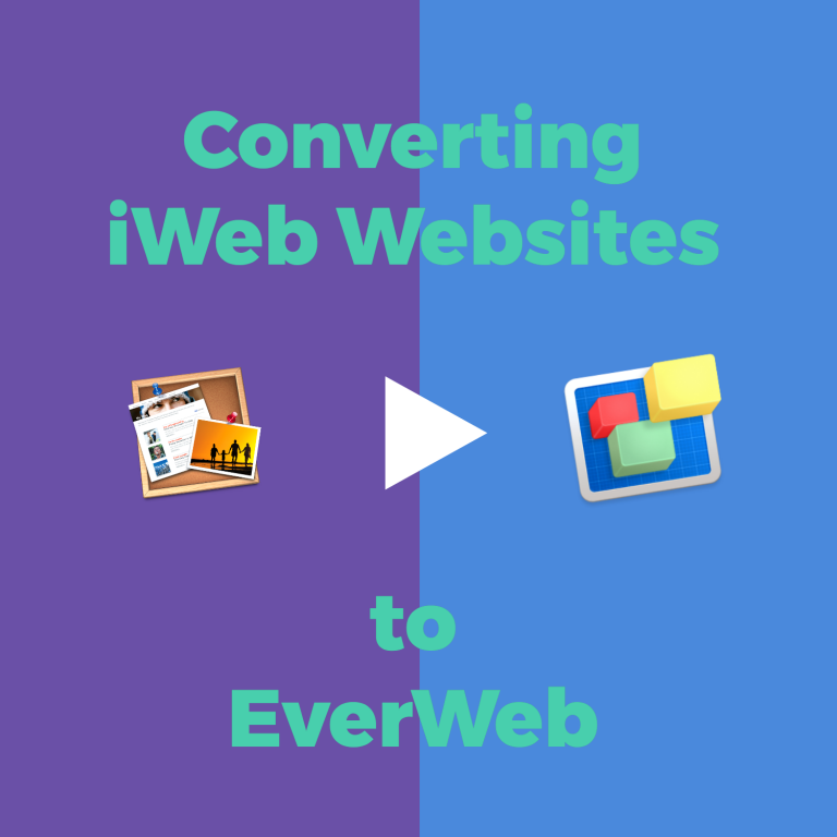 Converting Your iWeb Website To EverWeb - Website Building for Mac OS X | EverWeb Website Builder