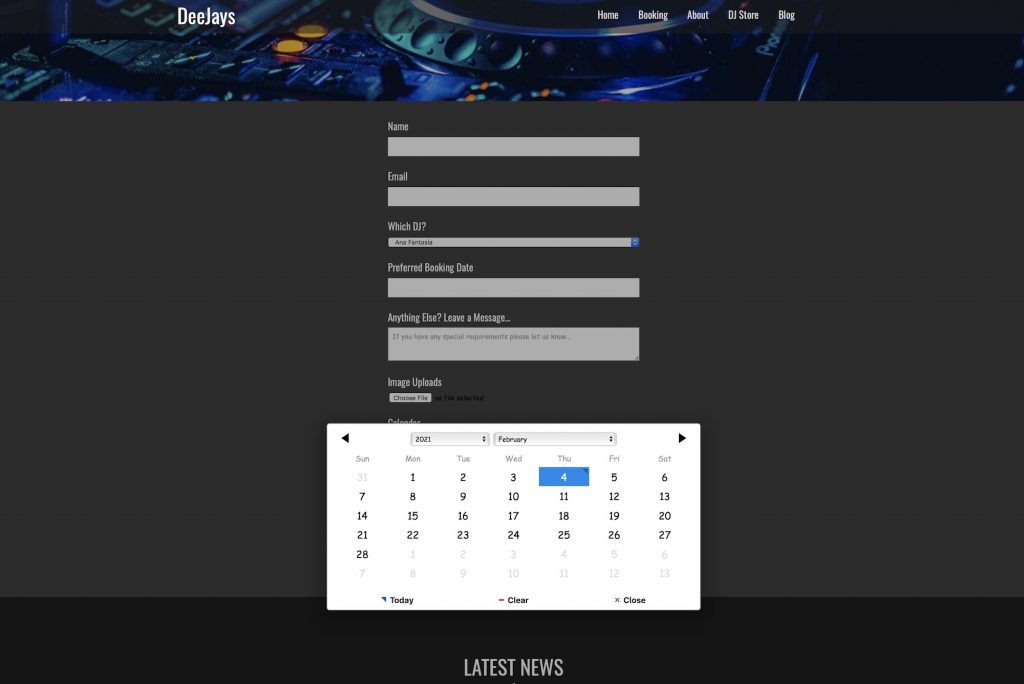 Contact Forms Enhanced Addon’s New Calendar and Select Time Form Controls - Website Building for ...