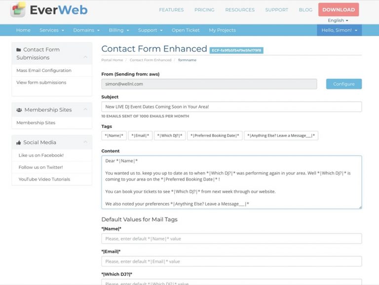EverWeb’s Contact Forms Enhanced Addon’s New Mass Email Feature Is Live! - Website Building for ...